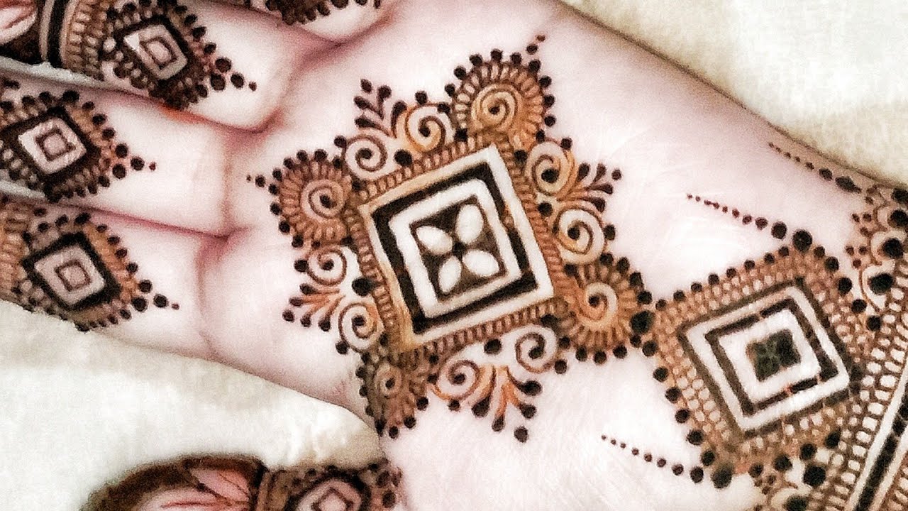 Mandala Mehndi Design | Simple front hand henna design | Stylish Eid ...