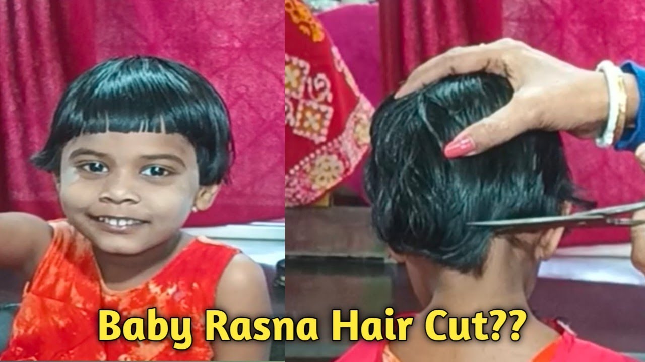 Baby Blunt Hair Cut || How Baby Rasna Hair Cut || Chinese Hair Cut ...