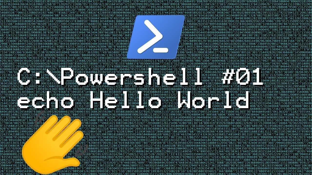 Powershell 01 Hello World YouTube powershell-01-hello-world-youtube