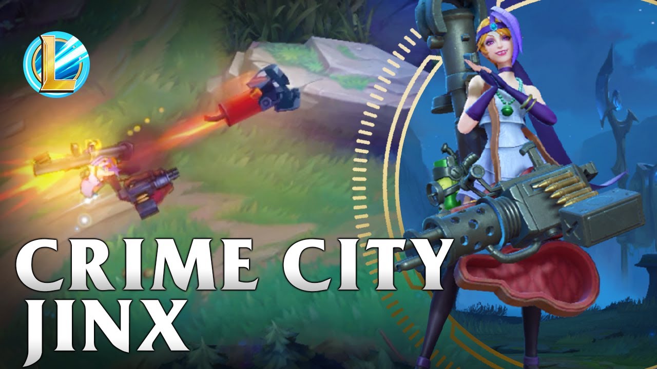 Crime City Jinx Skin Spotlight - WILD RIFT - YouTube