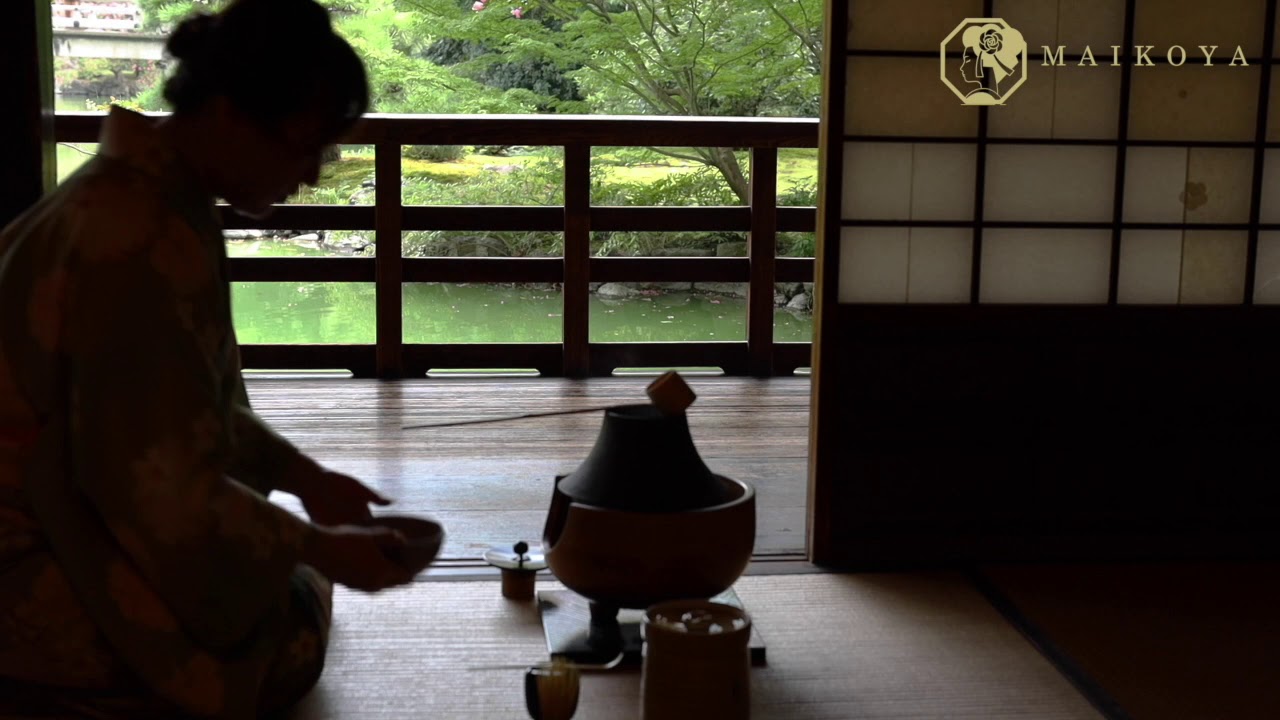 Tea Ceremony Kyoto Maikoya Japan - YouTube