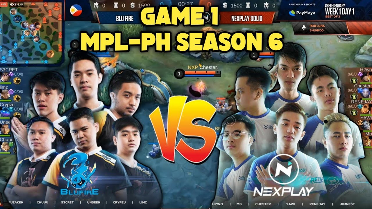 GAME 1 NEXPLAY SOLID VS BLU FIRE | Umikot ikot sa Tower | MPL-PH SEASON ...
