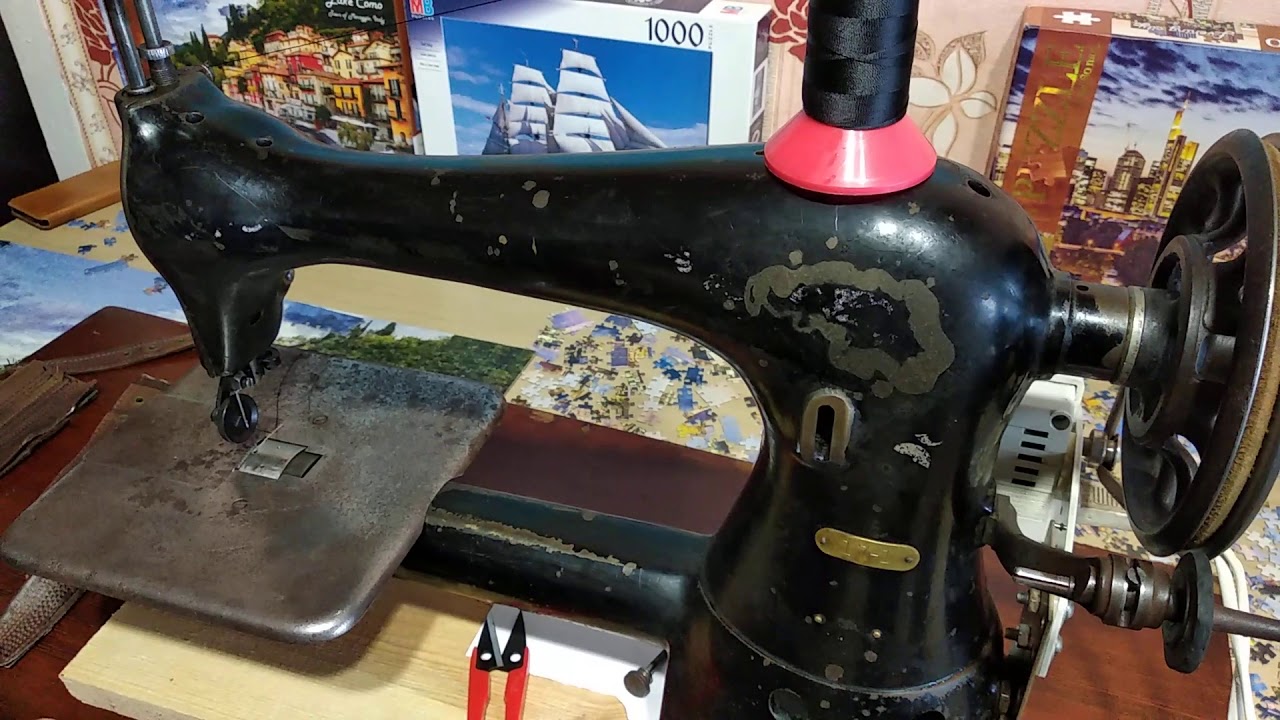 Обзор рукавной швейной машины Singer 17-1для кожи! - YouTube