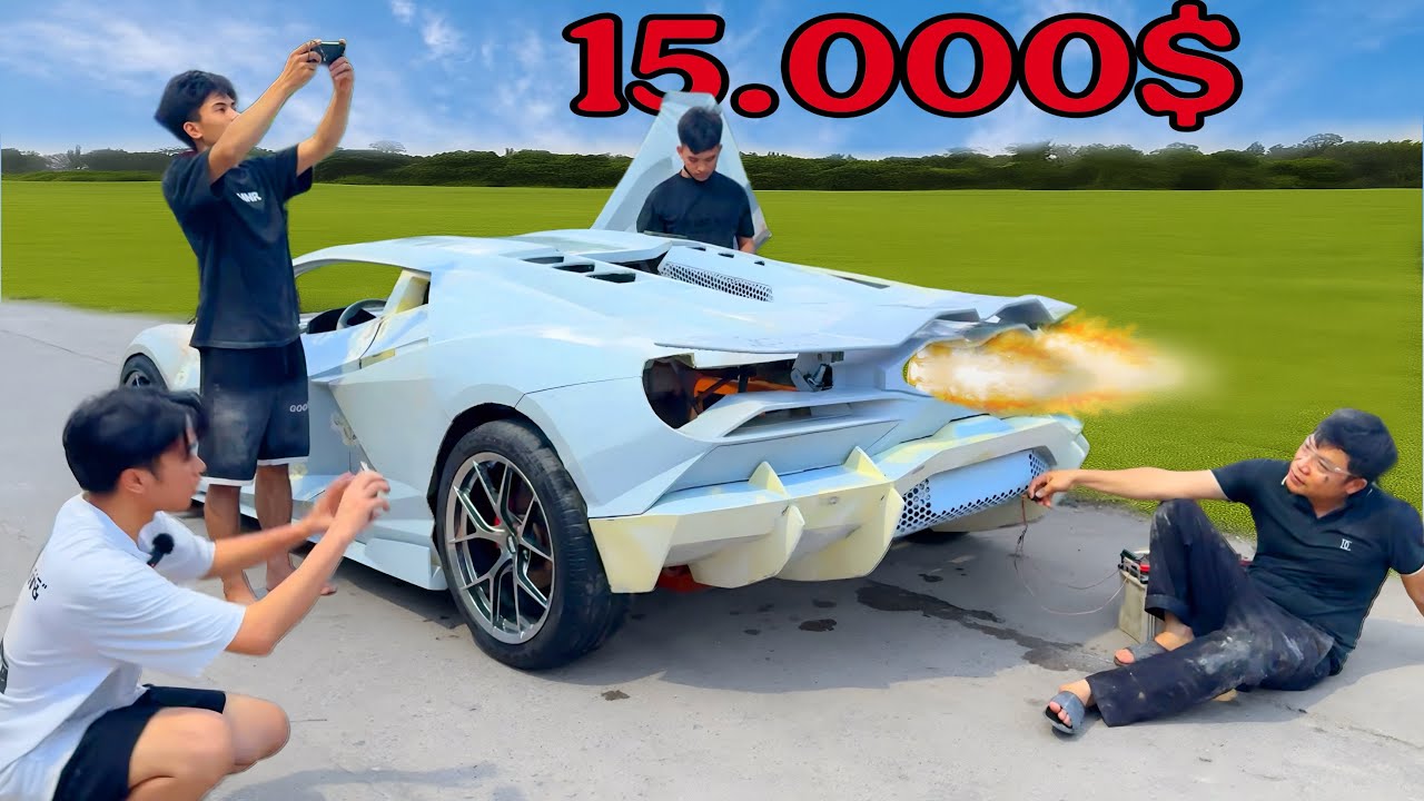 Build Lamborghini Revuelto supercar from scrap metal - YouTube