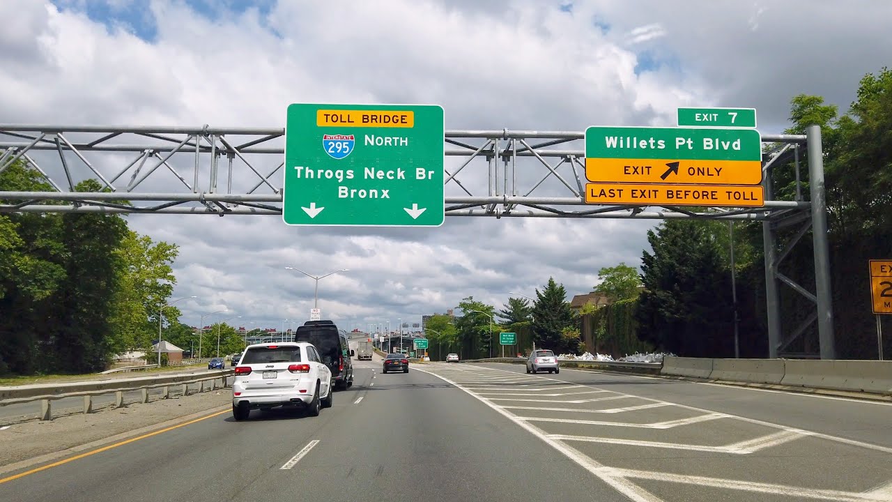 Clearview Expressway (I-295) & Cross Bronx Parkway from Queens to Bronx ...