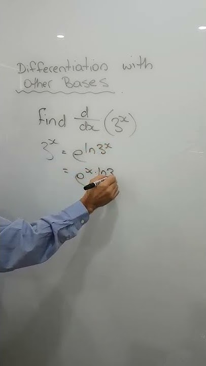 How to differentiate powers with bases other than e (example y=3^x ...