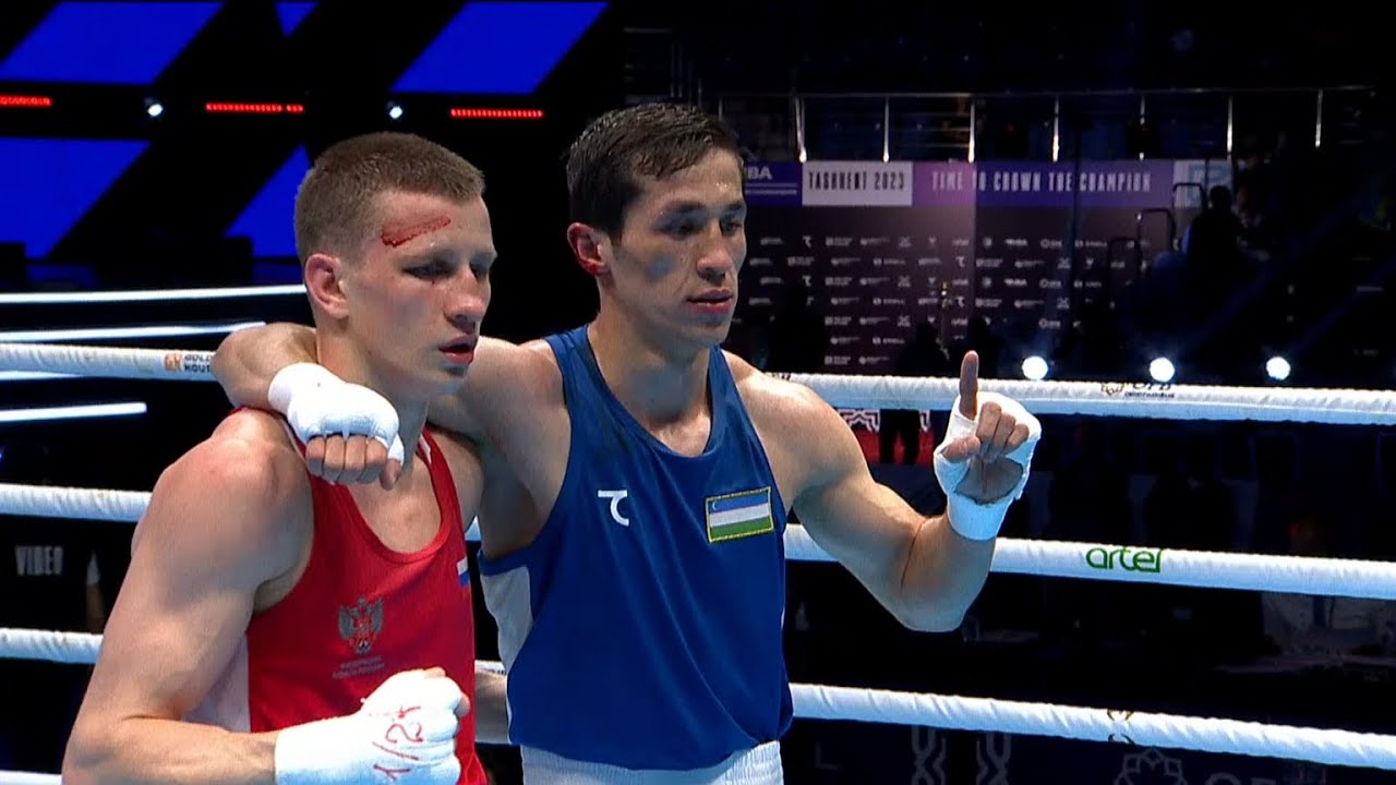 SF (54KG) DVALI DMITRII (RUS) vs JURAEV OYBEK (UZB) | IBA Men's World ...