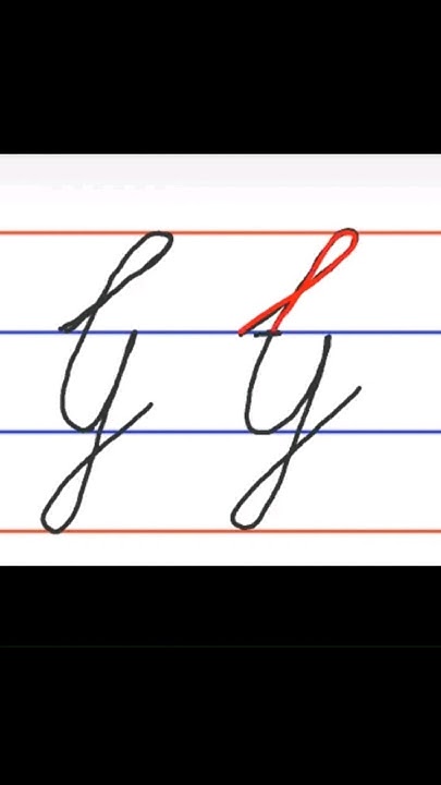 Beginner's Guide To Writing Cursive Letter G | Cursive Writing Practice ...