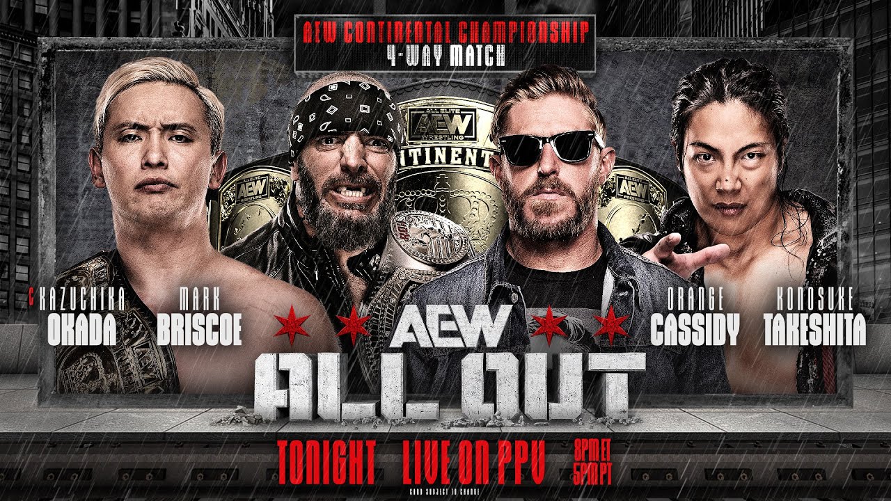 WWE 2K24 - AEW Continental Title AEW All Out Prediction - YouTube