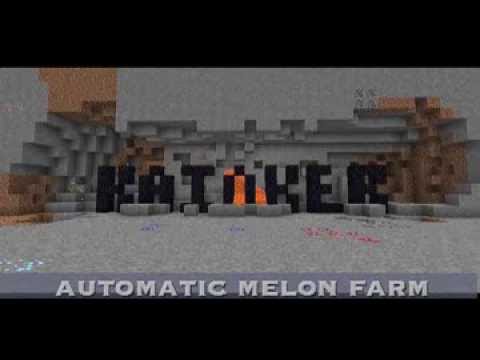 (broken) automatic melon farm - redstone tutorial - YouTube