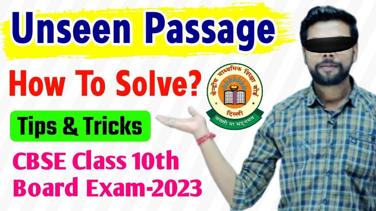 how-to-solve-unseen-passage-in-english-cbse-class-10-english
