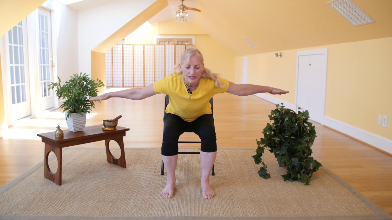 CHAIR & CHAIR ASSISTED 30 MINUTE YOGA - YouTube