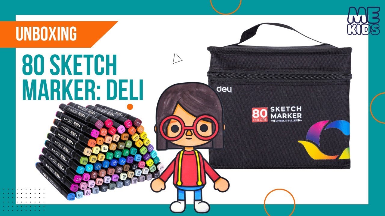 Deli Sketch Marker Untuk Pemula | Coloring Character Toca Boca dengan ...