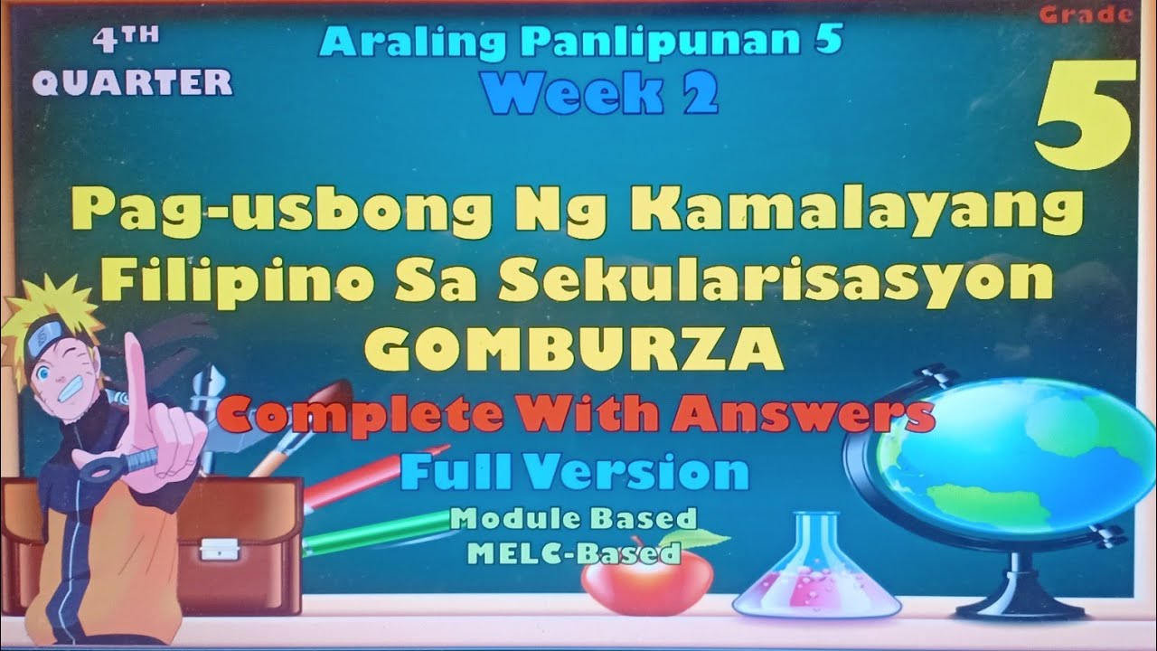 Araling Panlipunan 5, 4th Quarter,Week 2, Kamalayang Filipino sa ...