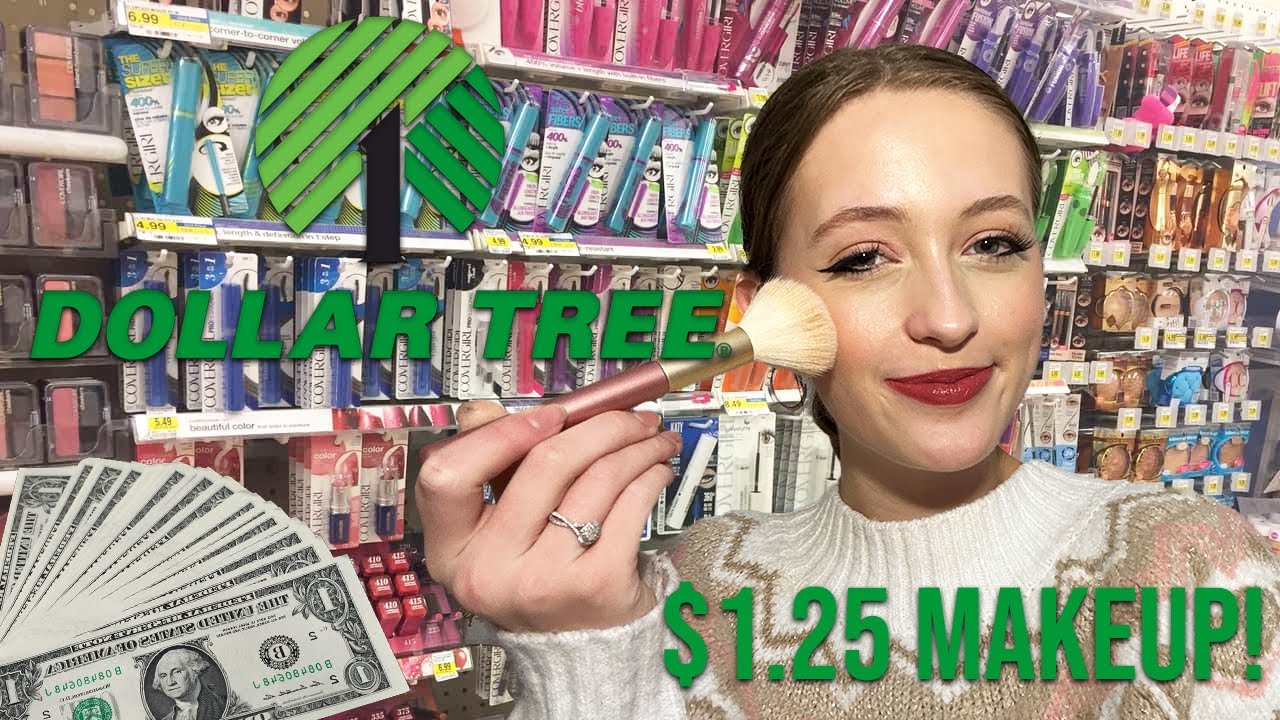 Full Face of Makeup Using ONLY DOLLAR TREE Makeup!!! - YouTube