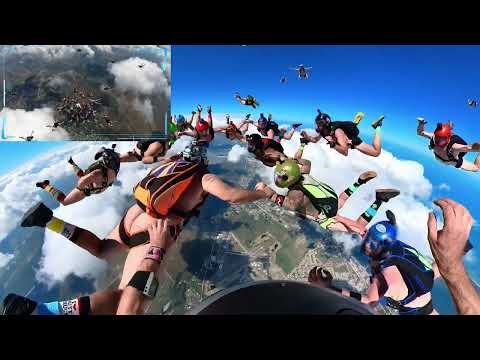 26-Way SANS Naked Skydiving World Record 2023