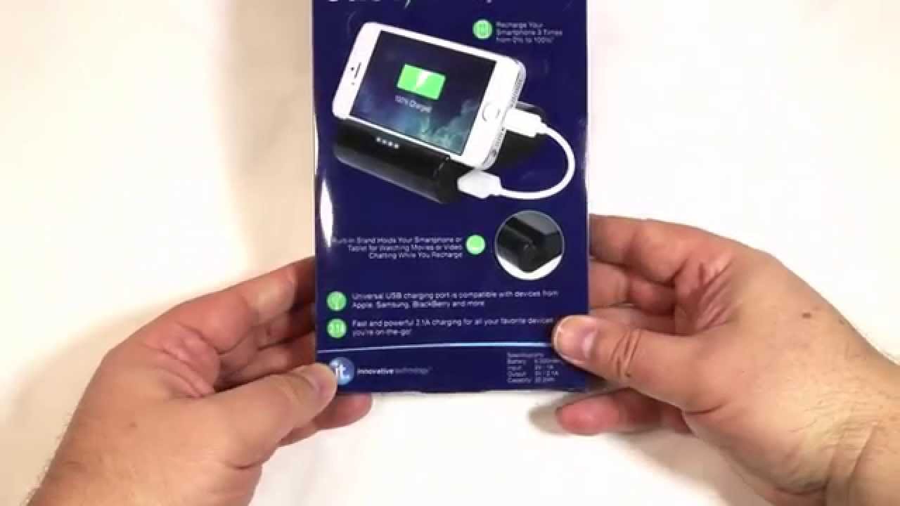 Justin 6,000mAh Power Bank with Built-In Stand Unboxing Review it ...