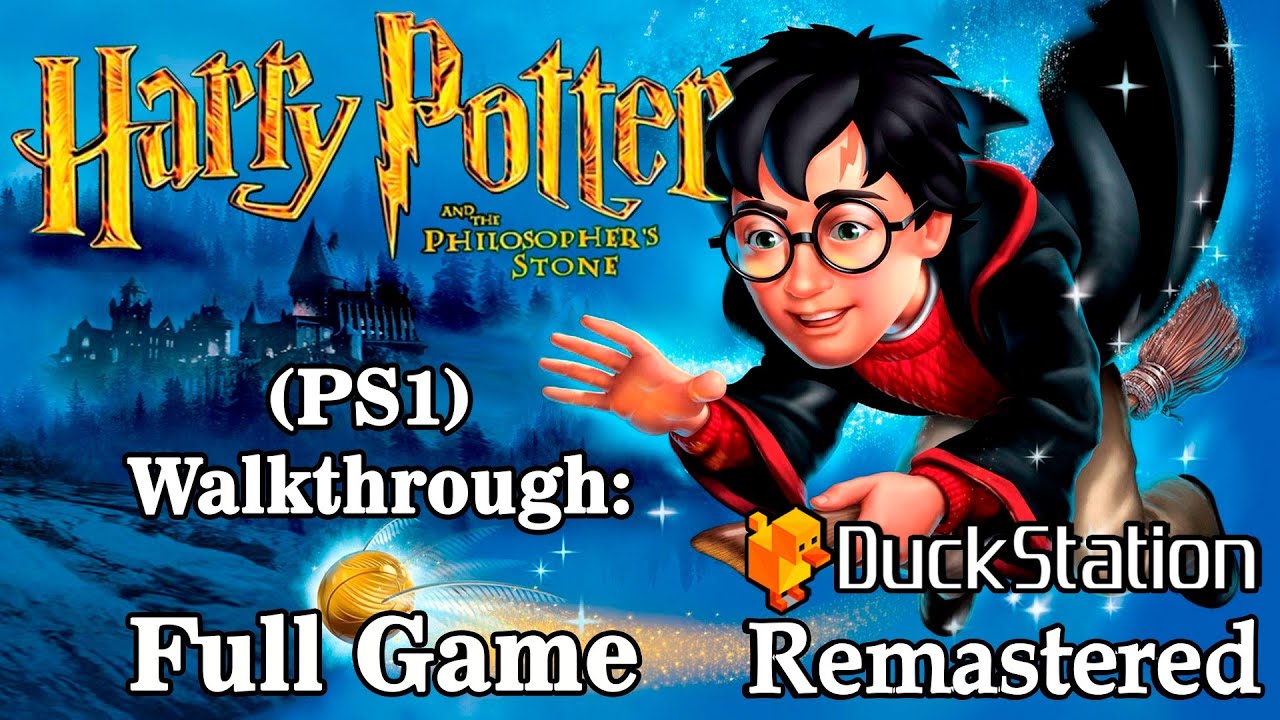 Harry Potter and the Philosopher's Stone PS1 DuckStation REMASTERED ...
