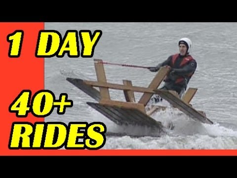 1 Day All Around Water Skiing Stunt. World's Best Pro Tricks. 40-40-400 ...