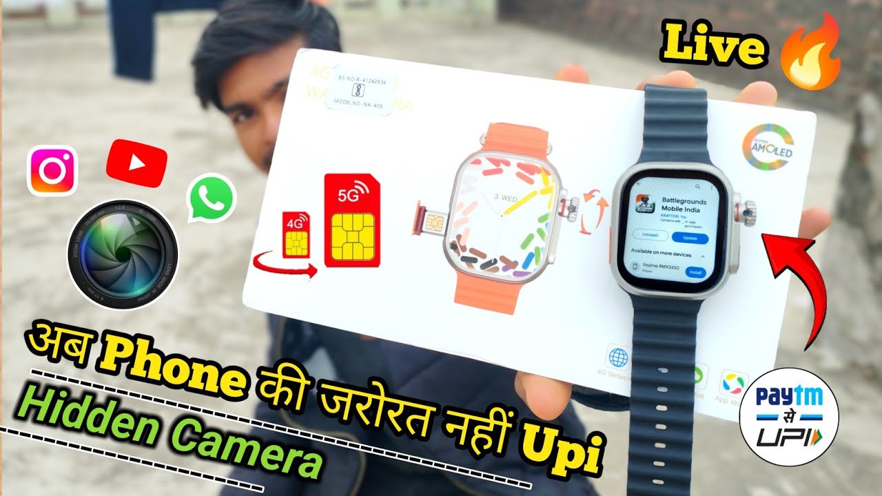 S12 Ultra 4G Android Watch 🤯 5G Sim Test 😂 Best Android Smartwatch ...