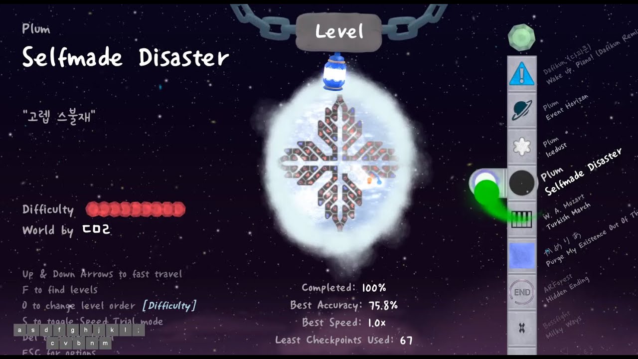 (ADOFAI) Plum - Selfmade Disaster (nerfed with cuts) - YouTube