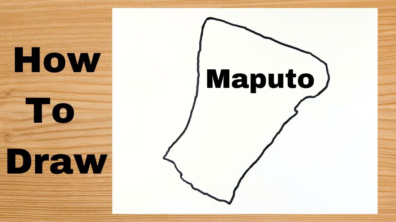 Drawing Maputo Capital Map - Mozambique - YouTube