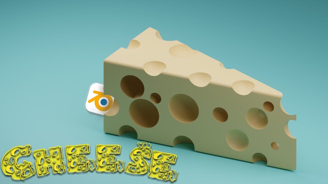 Blender 3D Realistic Piece of Cheese How to make Сheese in Blender ...