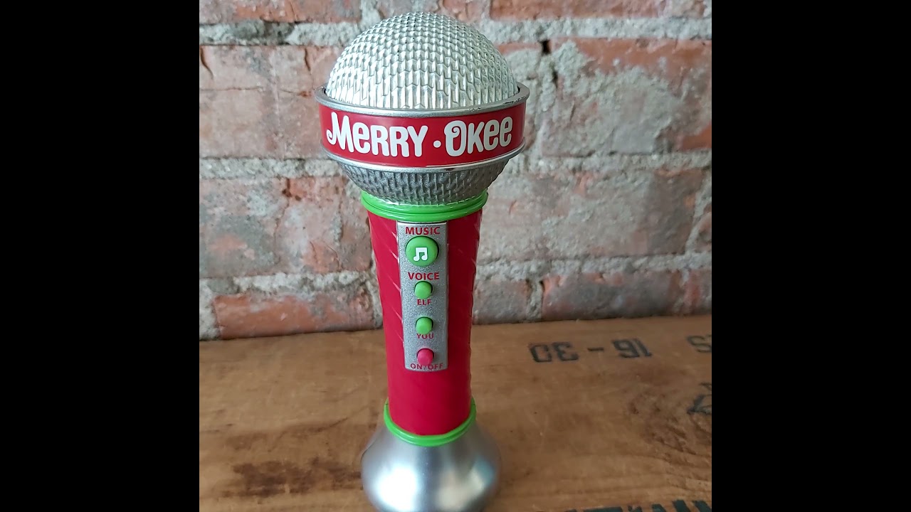 Merry-Okee Hallmark Christmas Microphone - YouTube