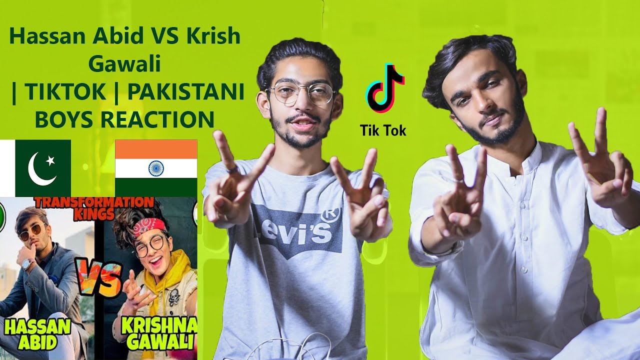 Hassan Abid VS Krish Gawali | TIKTOK | PAKISTANI BOYS REACTION - YouTube