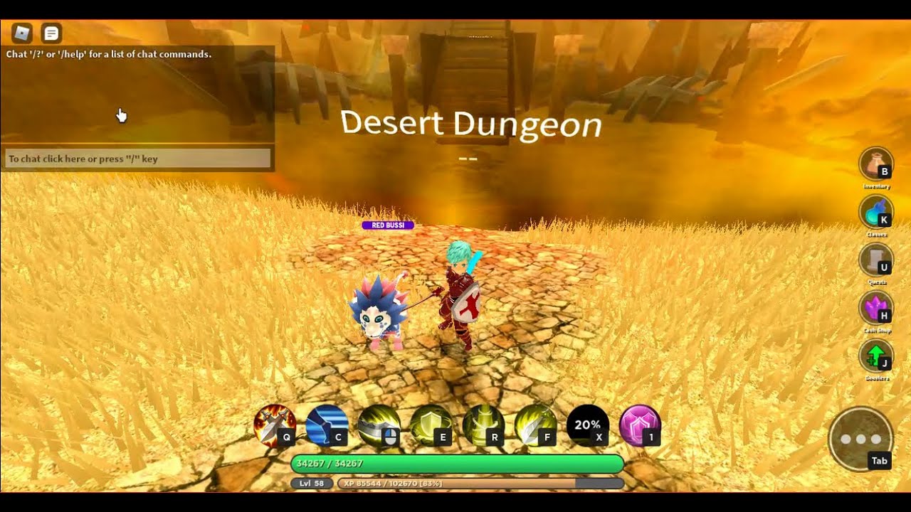 Desert Dungeon solo attempt with Paladin class and White Lion pet ...