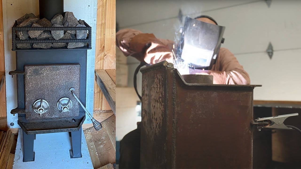 Sauna Stove, Semi-DIY _ Barrel Sauna Build - YouTube