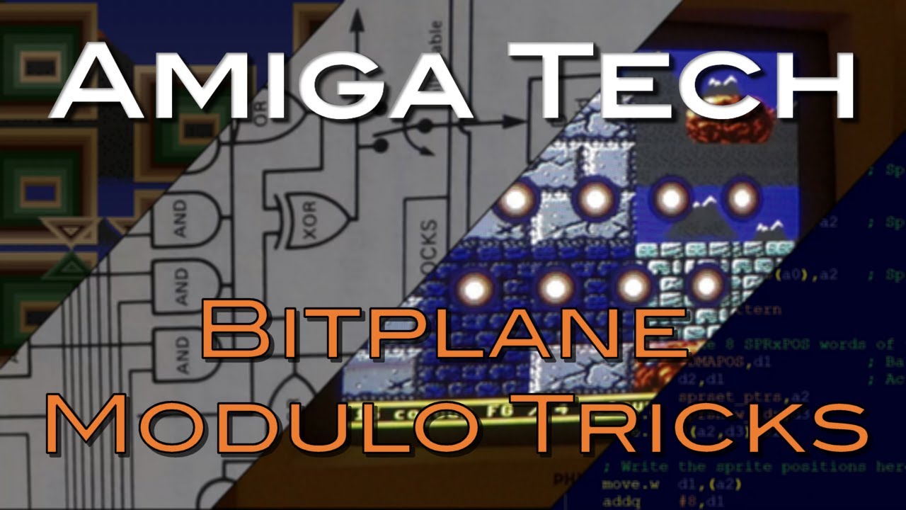 Amiga Tech - Bitplane Modulo Tricks - YouTube