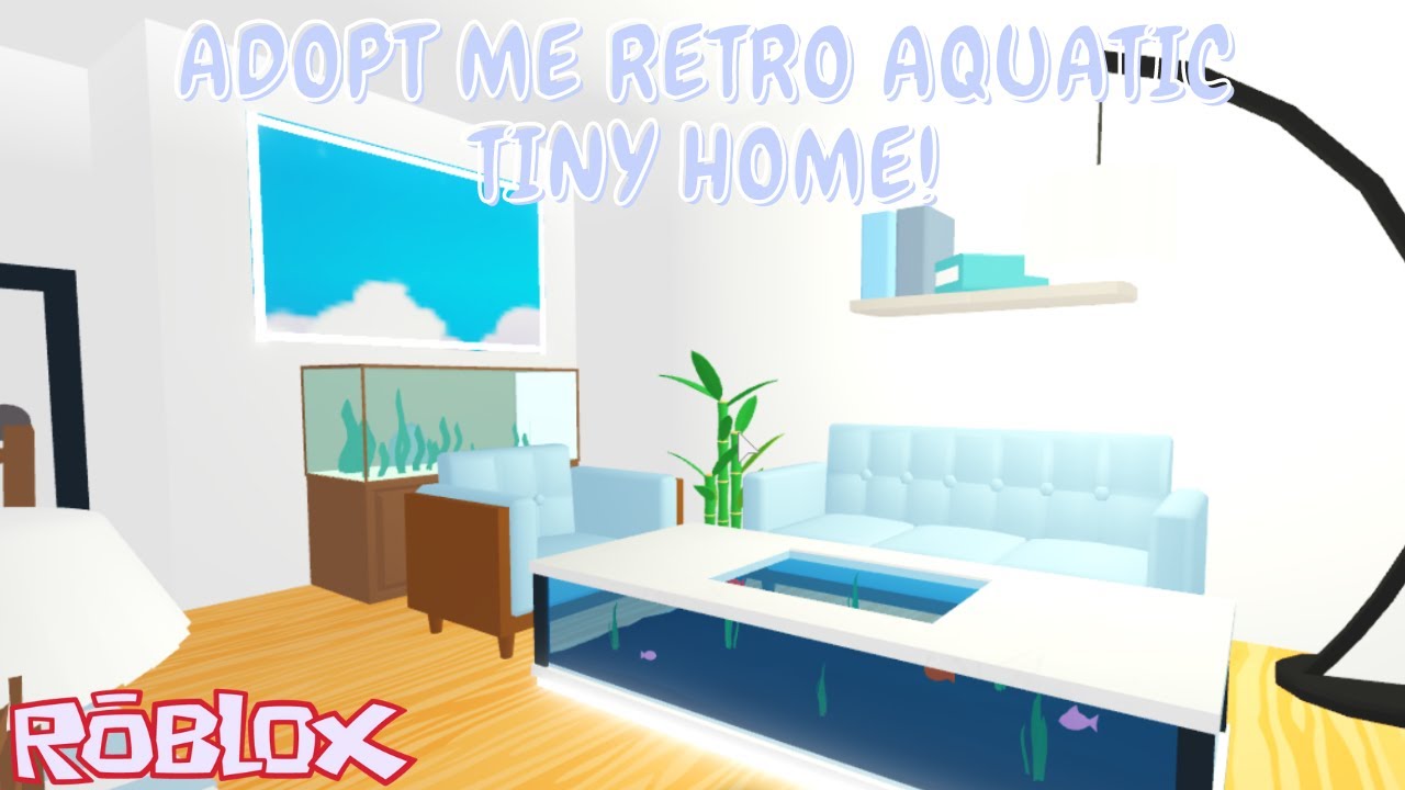 Adopt me Retro Aquatic Tiny Home! *SPEEDBUILD!* - YouTube