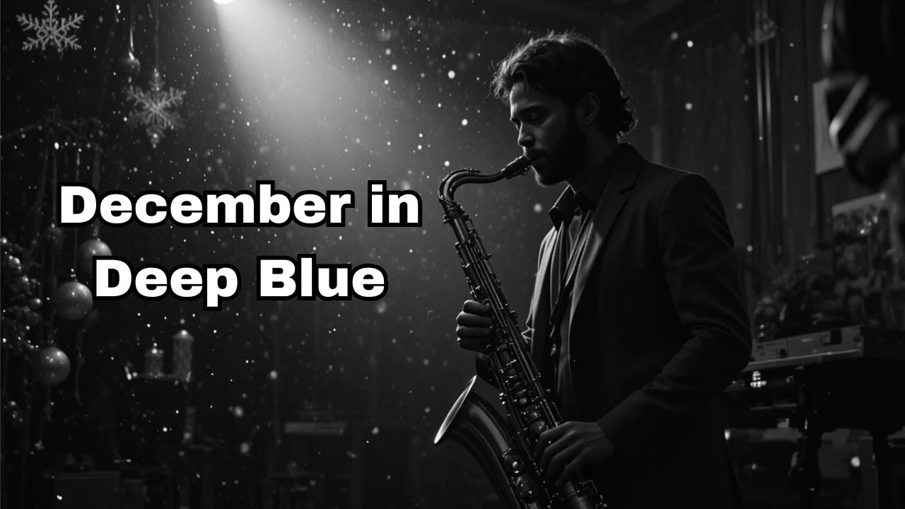 December in Deep Blue | Emotional Blues Christmas Song with Saxophone ...