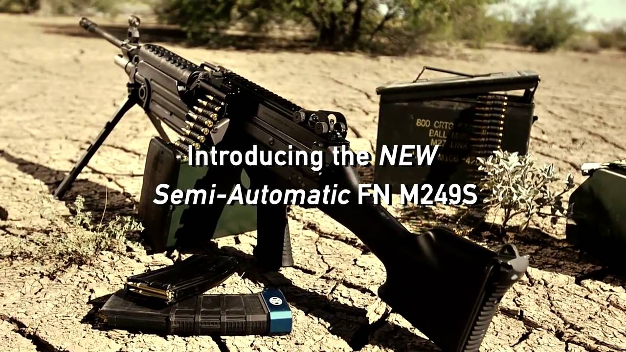 FN M249S Semi Auto Version Release Video - YouTube