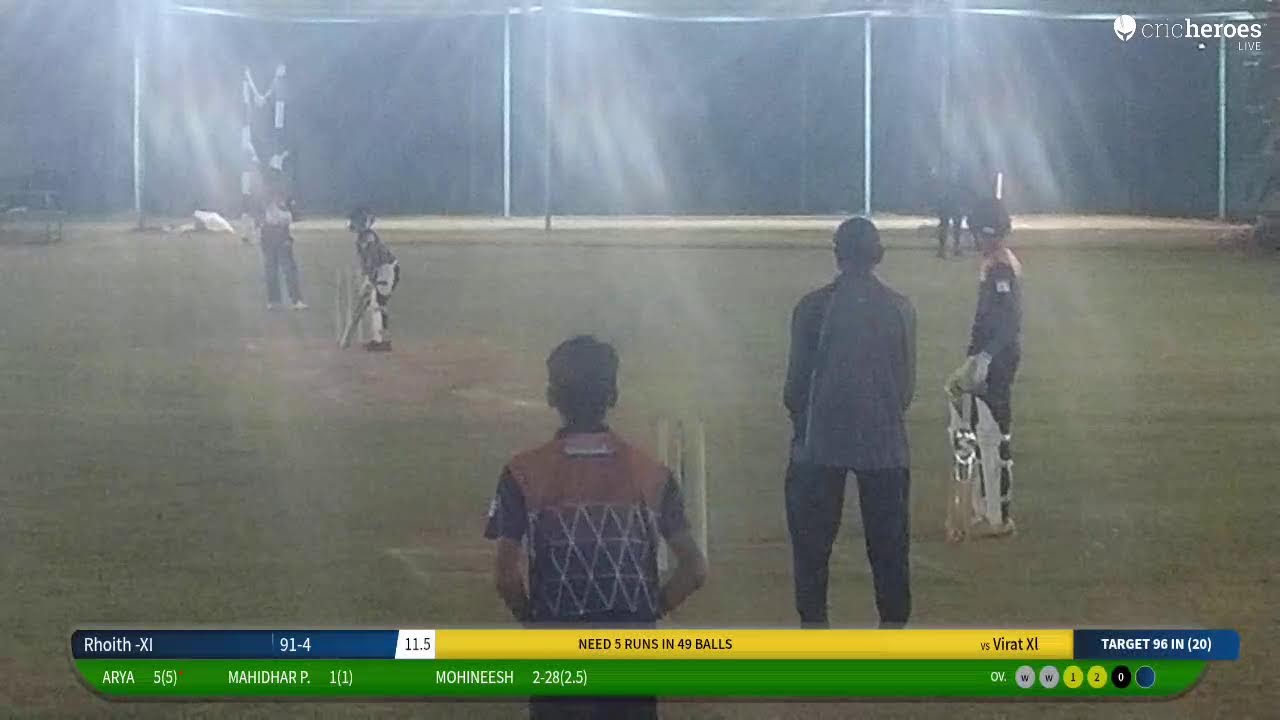 Virat Xl vs Rhoith -XI live cricket match | live - Aravinda CBSE Ground ...