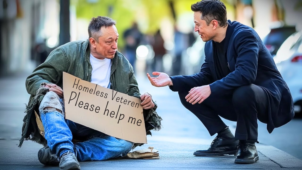 Homeless Marine Tells His Story to Elon Musk, What Happens Next Changes ...