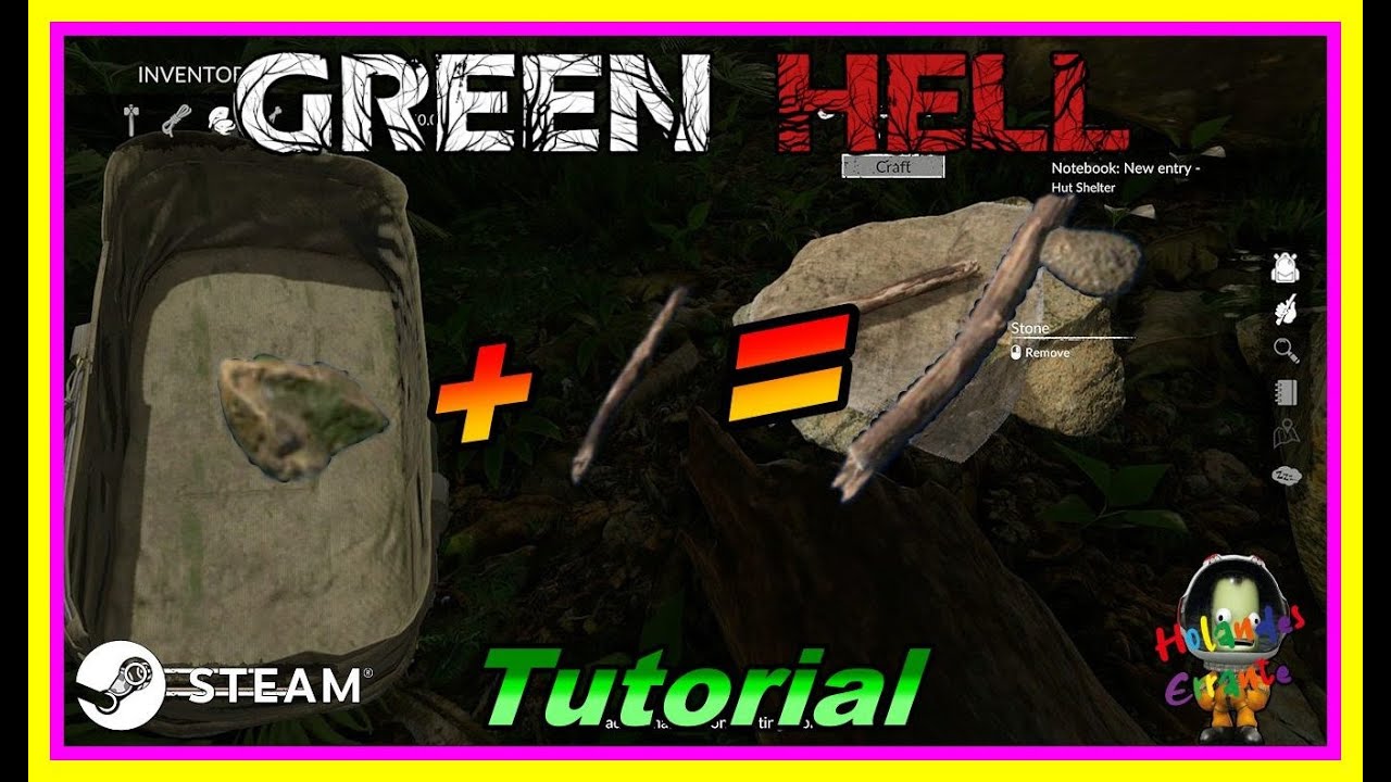 Como hacer Hacha de Piedra en Green Hell 🌴 Tutorial 2023 - YouTube