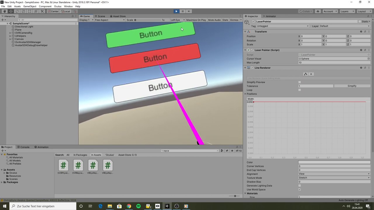 Create A Canvas Pointer In Unity For Oculus Youtube 8971