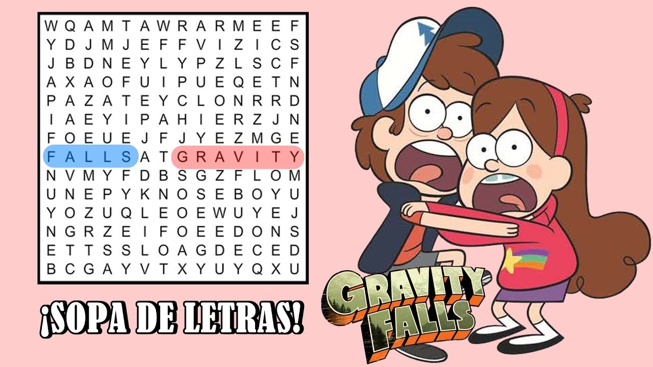 Sopa de Letras - Gravity Falls ¿TE ATREVES? ¡ADELANTE! - YouTube