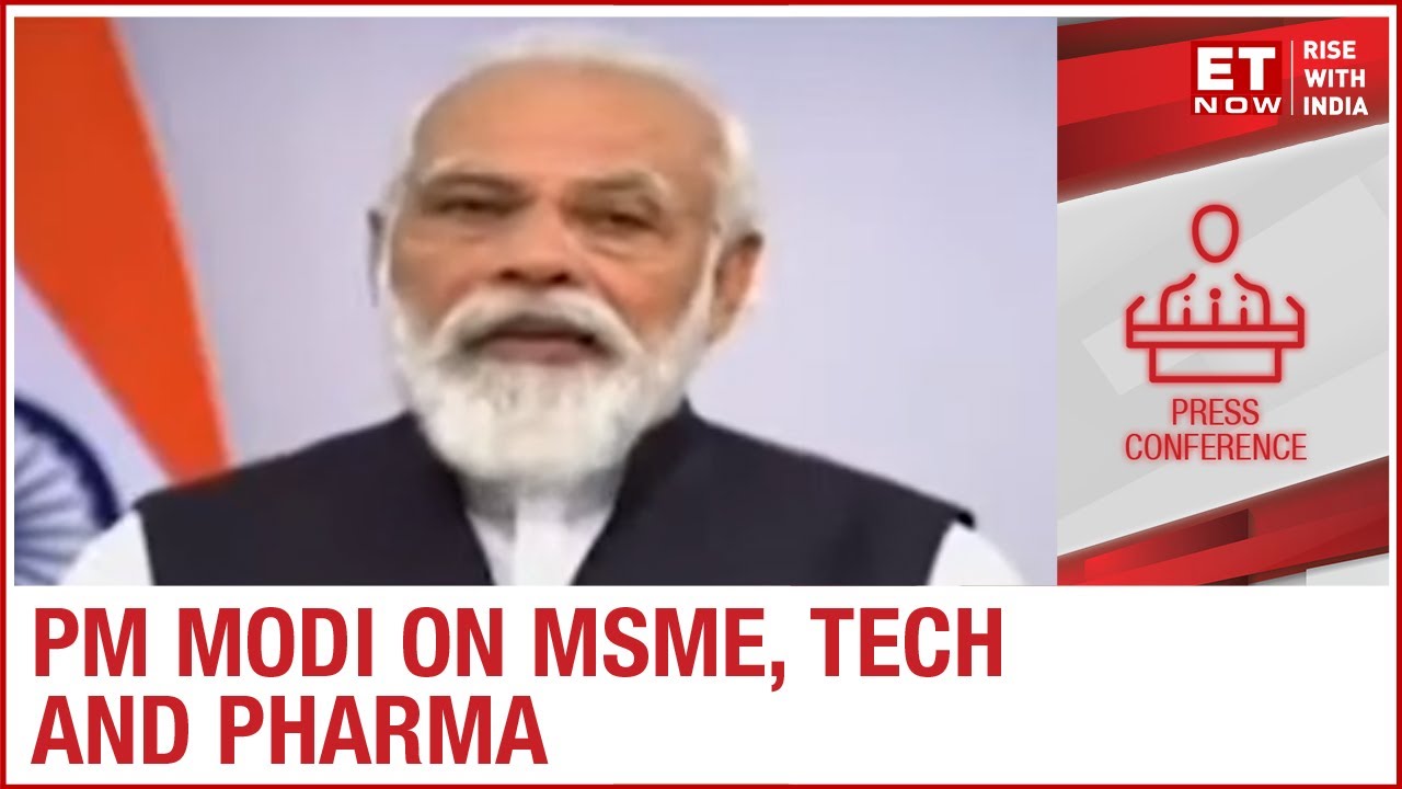 Prime Minister Narendra Modi speaking on MSME, pharma, tech sectors ...