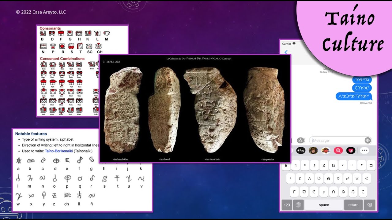 Does Taíno have a writing system? | See ancient Taíno writing! 😱👆🏽 ...