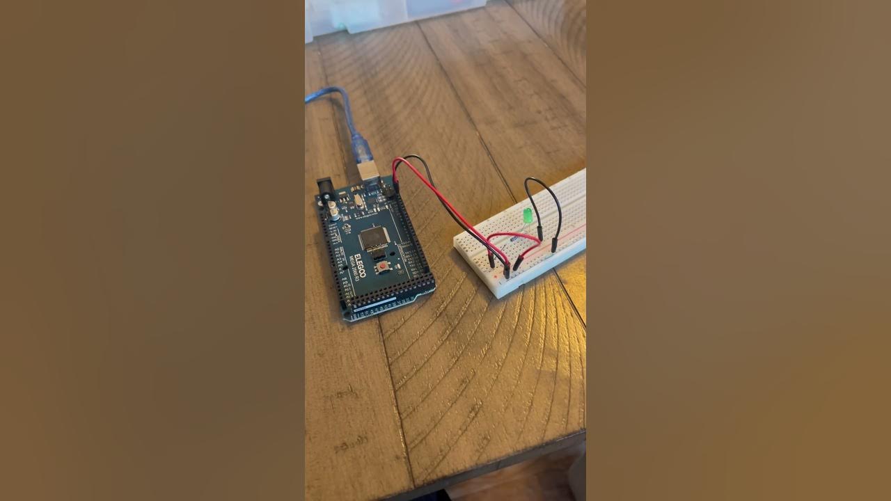 Arduino project one a simple LED light. #arduinotraining #electronics #electronicsengineer - YouTube
