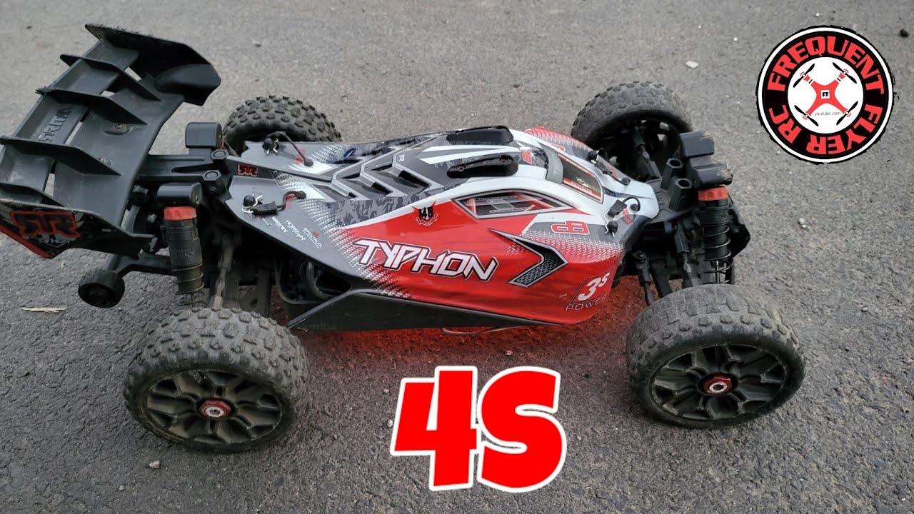 Arrma Typhon 3S turned 4S Quick Run - YouTube