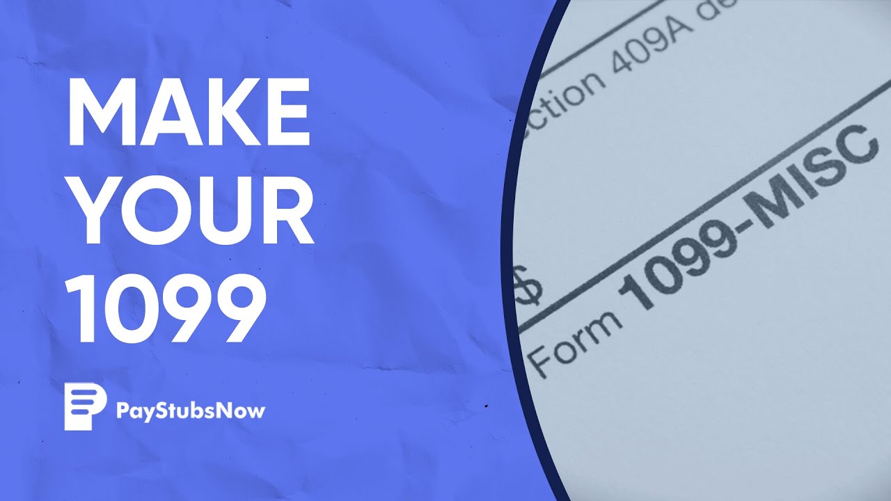 Online 1099 form generator | Make your 1099 MISC tax form | Pay Stubs ...