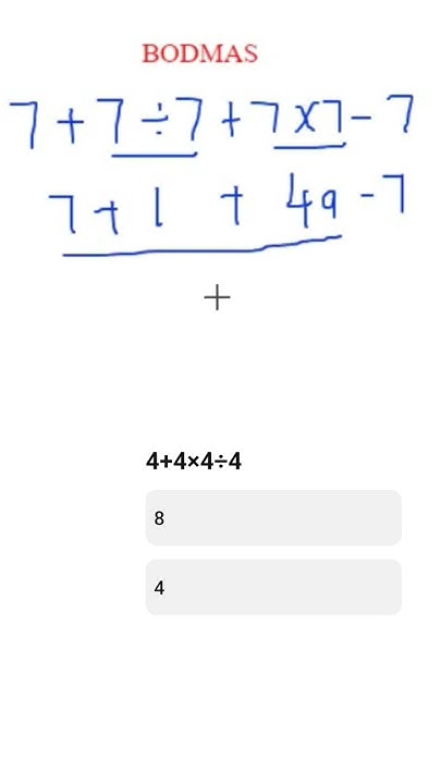 BODMAS | PEDMAS | PEMDAS #shorts #youtubeshorts - YouTube