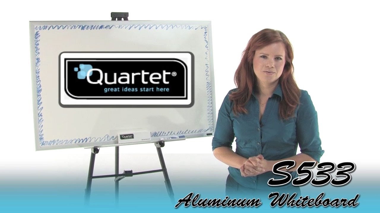 Quartet S533 Standard Aluminum Whiteboard – 3x2 - YouTube