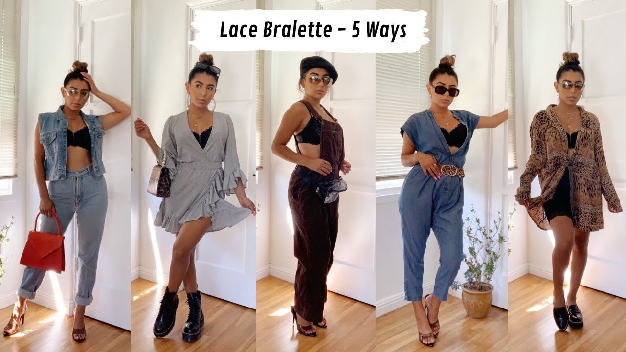 5 WAYS TO WEAR BRALETTES - YouTube