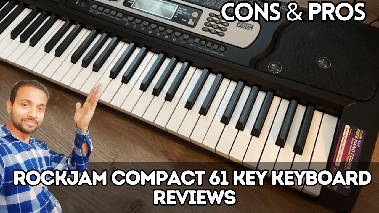 RockJam RJ361 Compact 61 Key Keyboard In-Depth Pros Cons Review - YouTube
