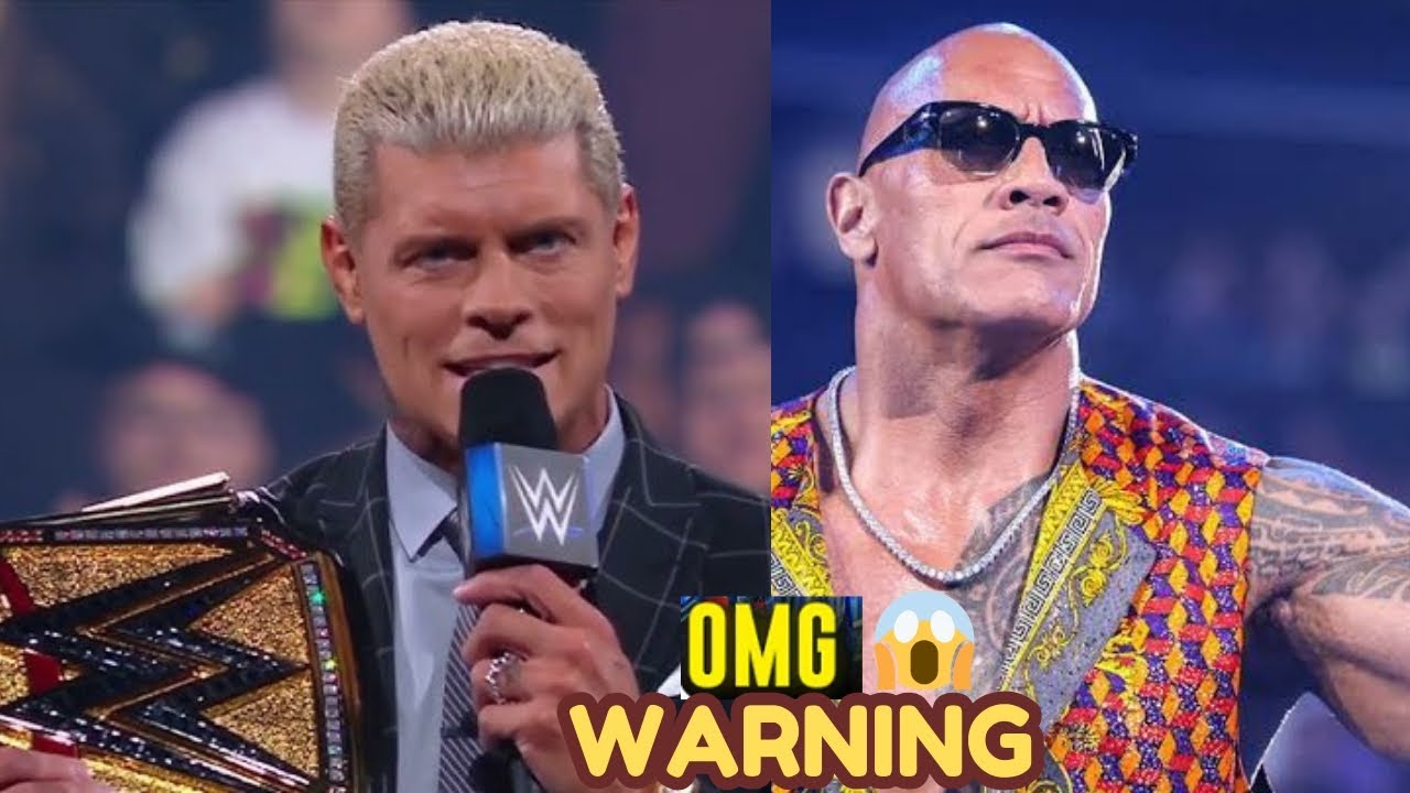 Ye Kya Chal Raha hai😳Cody Rhodes Gave Big Warning To Rock😱 #wwe #wweraw ...